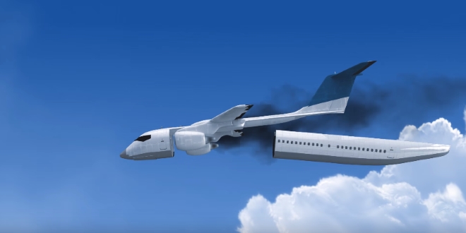 Aircraft with a capsule to save passengers - Traveler's Edition