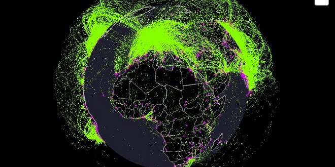 See A Year In Air Traffic, On This Interactive Map - Traveler's Edition